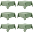 10-Pack White Tablecloths for Rectangle Tables, 60 x 102 Inches, Stain ...