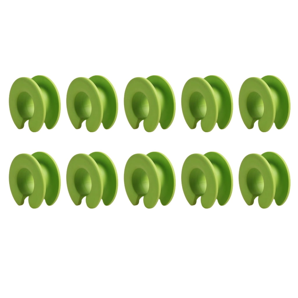 10 Pack Windproof Clothes Hanger Fixed Silicone Hook Anti-Off ...