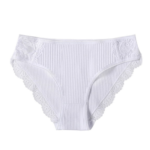 10 Pack Womens Cotton Underwear Shorts Mesh Bow Embroidered Transparent ...