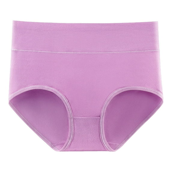 10 Pack Womens Cotton Underwear Solid High Waist Menstrual Pure ...