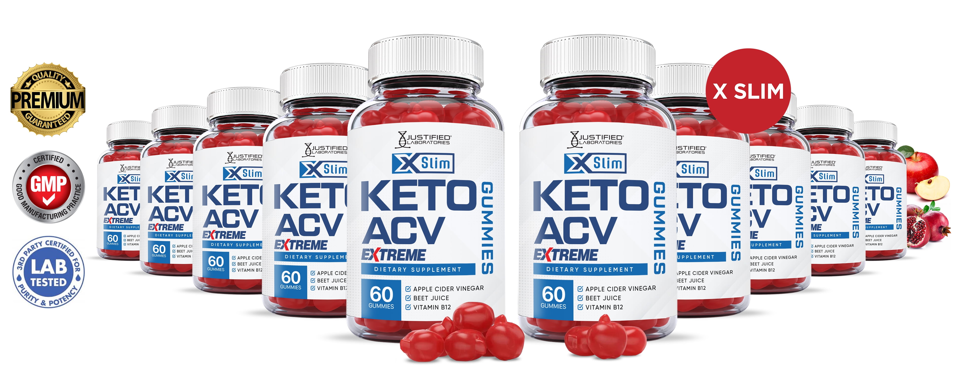 (10 Pack) Xslim Keto Extreme ACV Gummies 2000mg Dietary Supplement 600 Gummys - Walmart.com