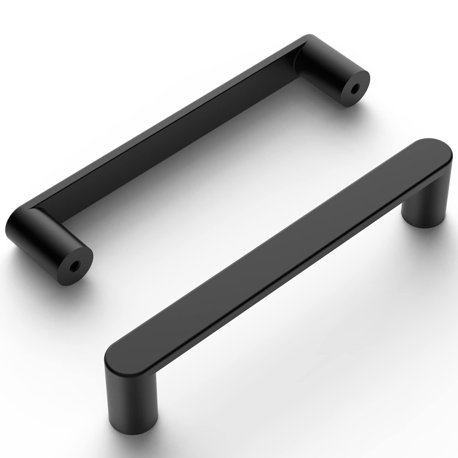 10 Pack ZH0005MB Matte Black 5 Inch(128mm) Hole Centers Kitchen Cabinet ...