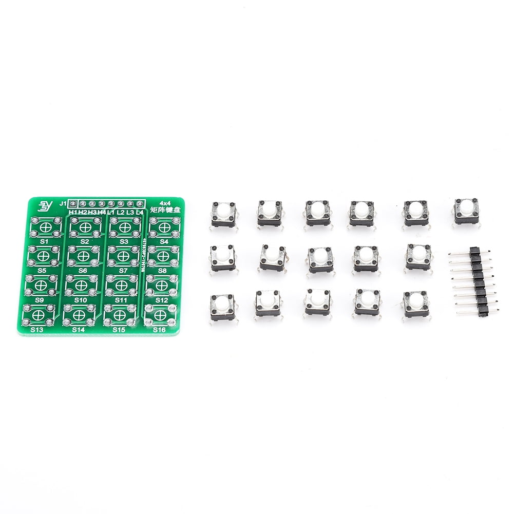 10-Pack for Electronic Circuit DIY Enthusiasts Micro F4X4 Keyboard ...