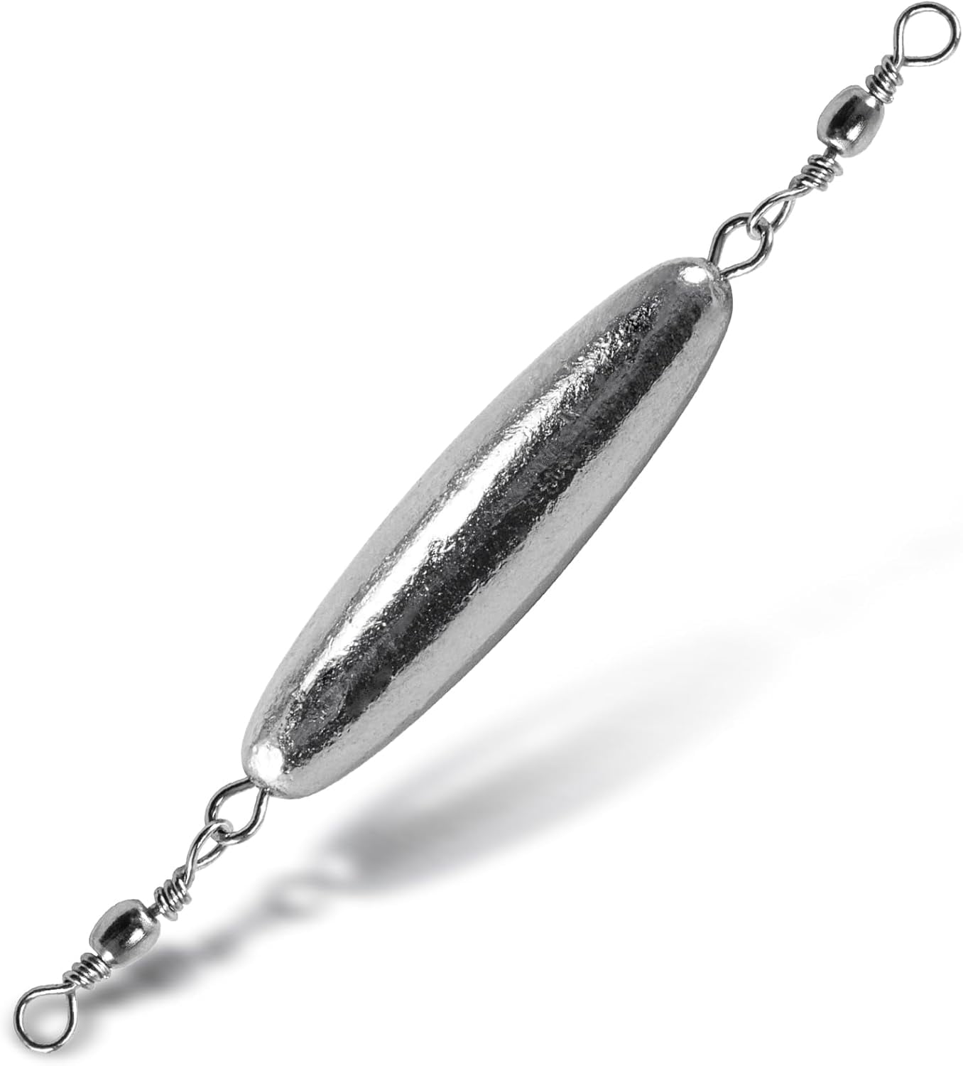 10 Pack in-line Trolling Sinkers with Double Swivel Torpedo Weight Lead ...