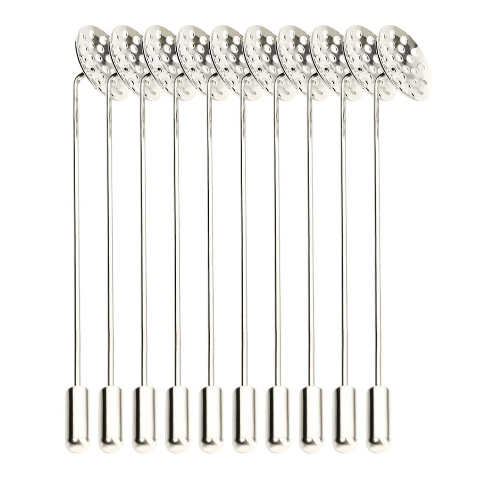 10 Pack lapel pin stick Pin with Tray Brooches for Boutonniere Pin ...