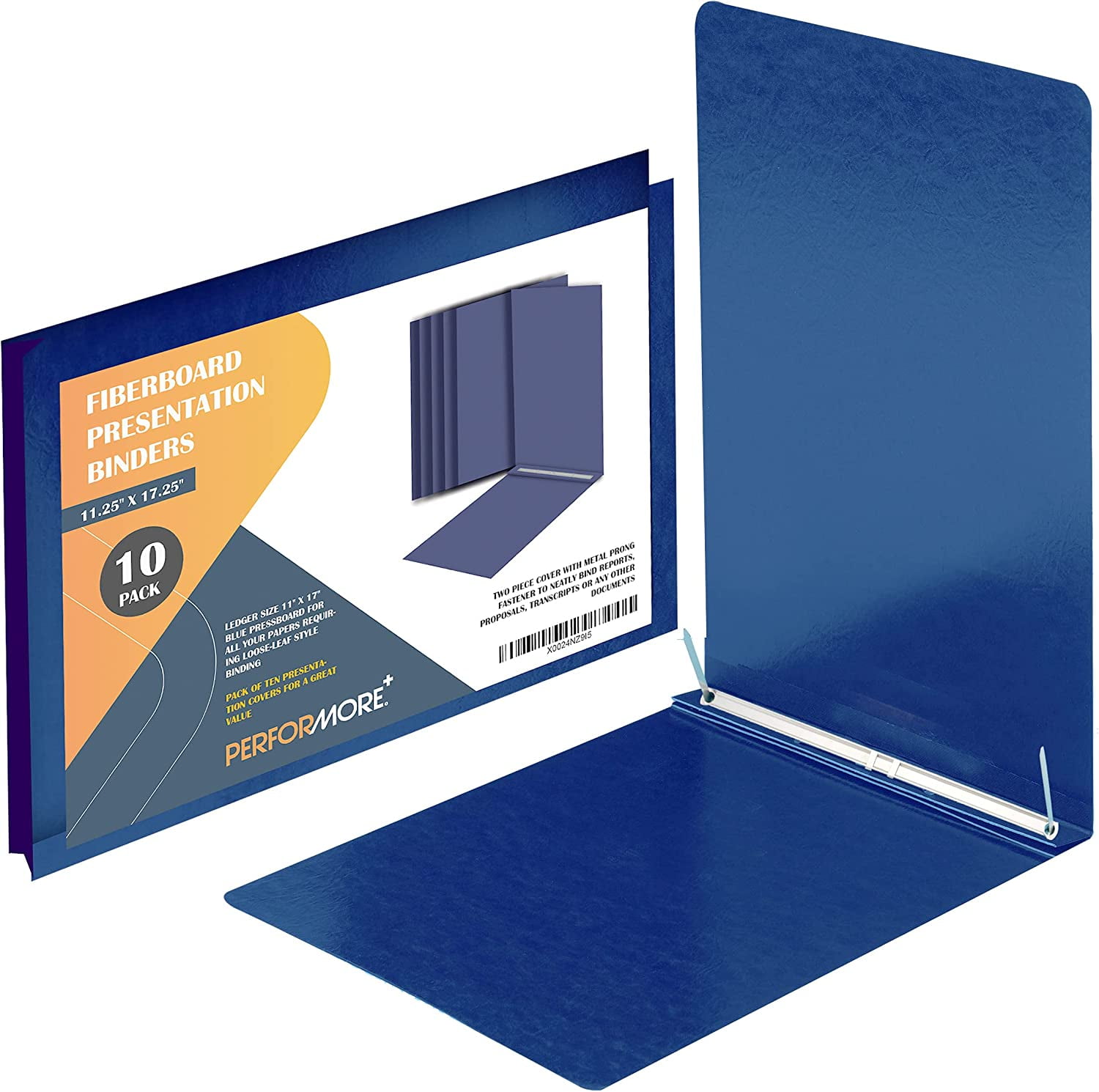 10 Pack of 11”x17” Landscape Pressboard Presentation Binder Folder ...