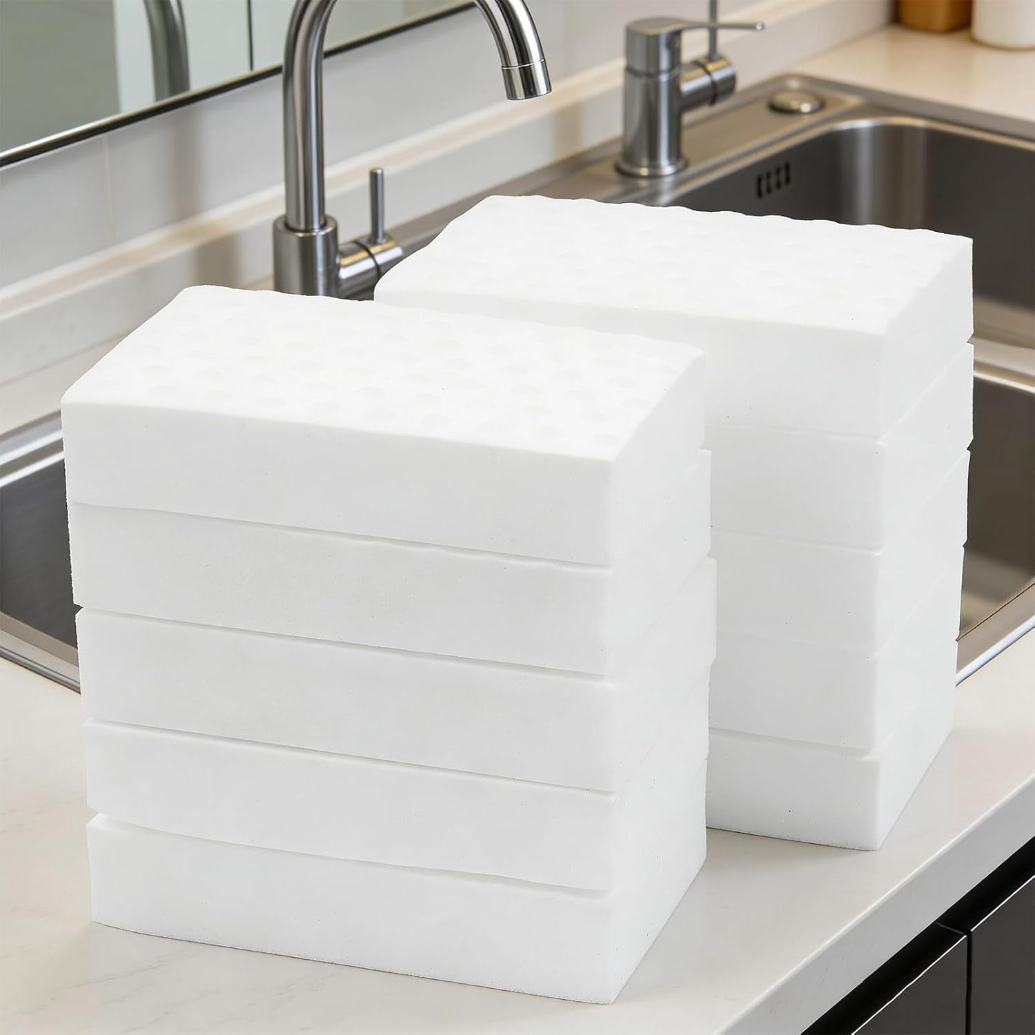 10 Pack of 2X Density Magic Sponge Eraser,Long Lasting Melamine ...