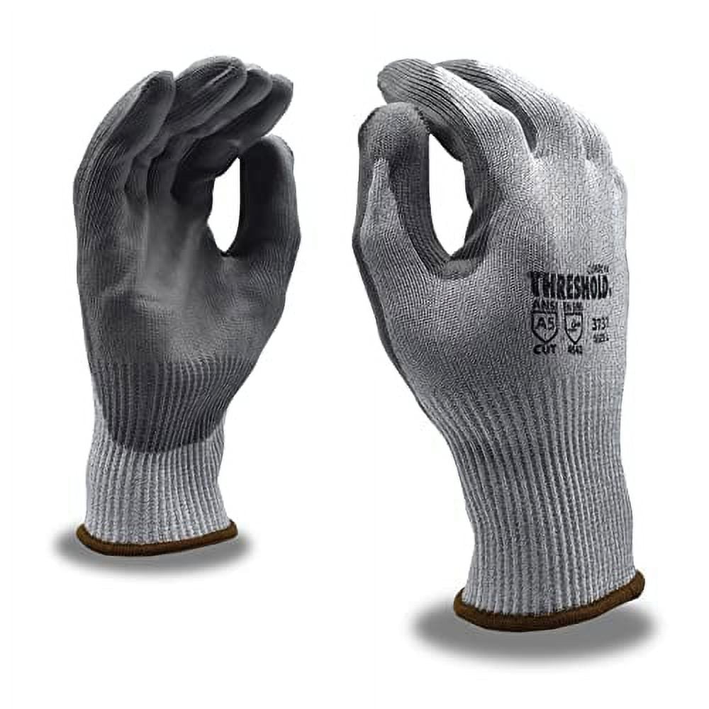 10-Pack of Cordova 3731M Threshold 13-Gauge Work Gloves, Gray HPPE/Steel/Glass Fiber Shell, Gray ...