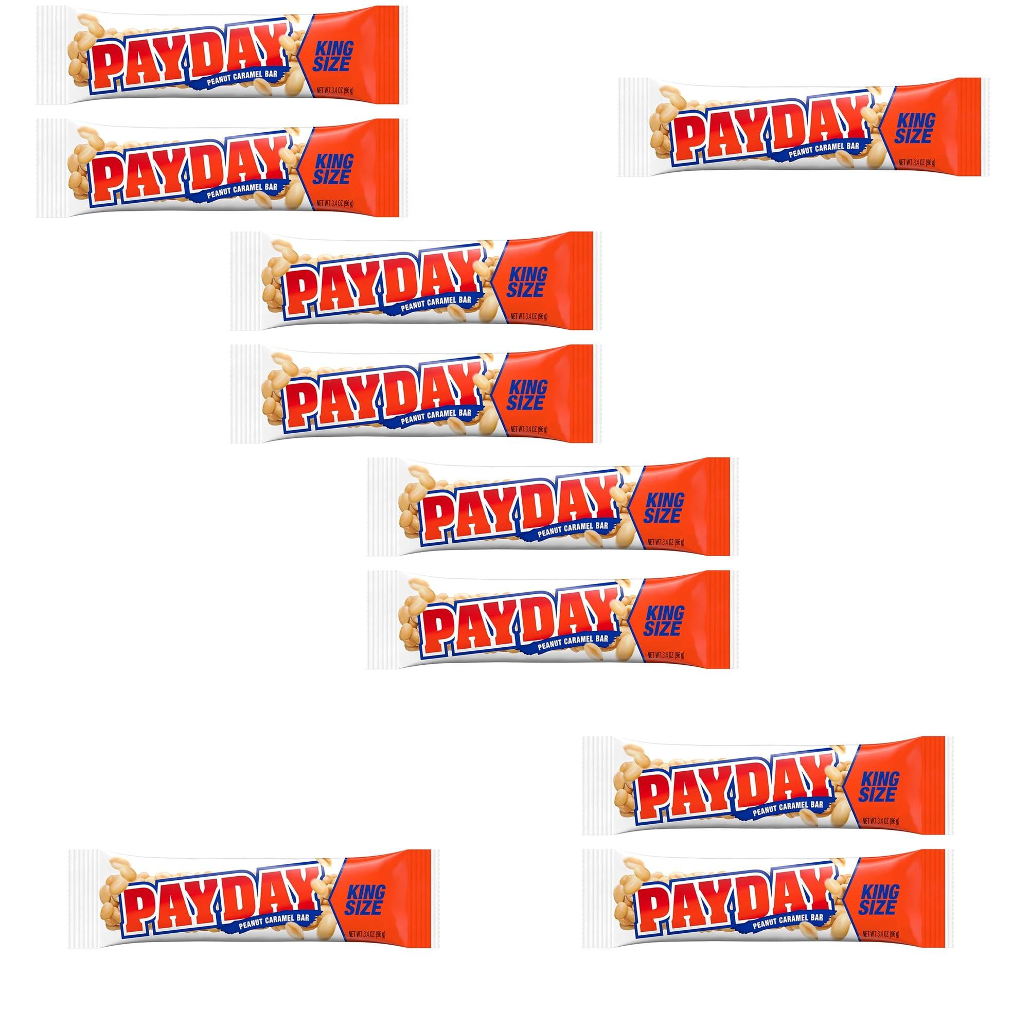 RADYAN PAYDAY Peanut Caramel-Delivering Flavor Explosion Candy Bars, 10 ...