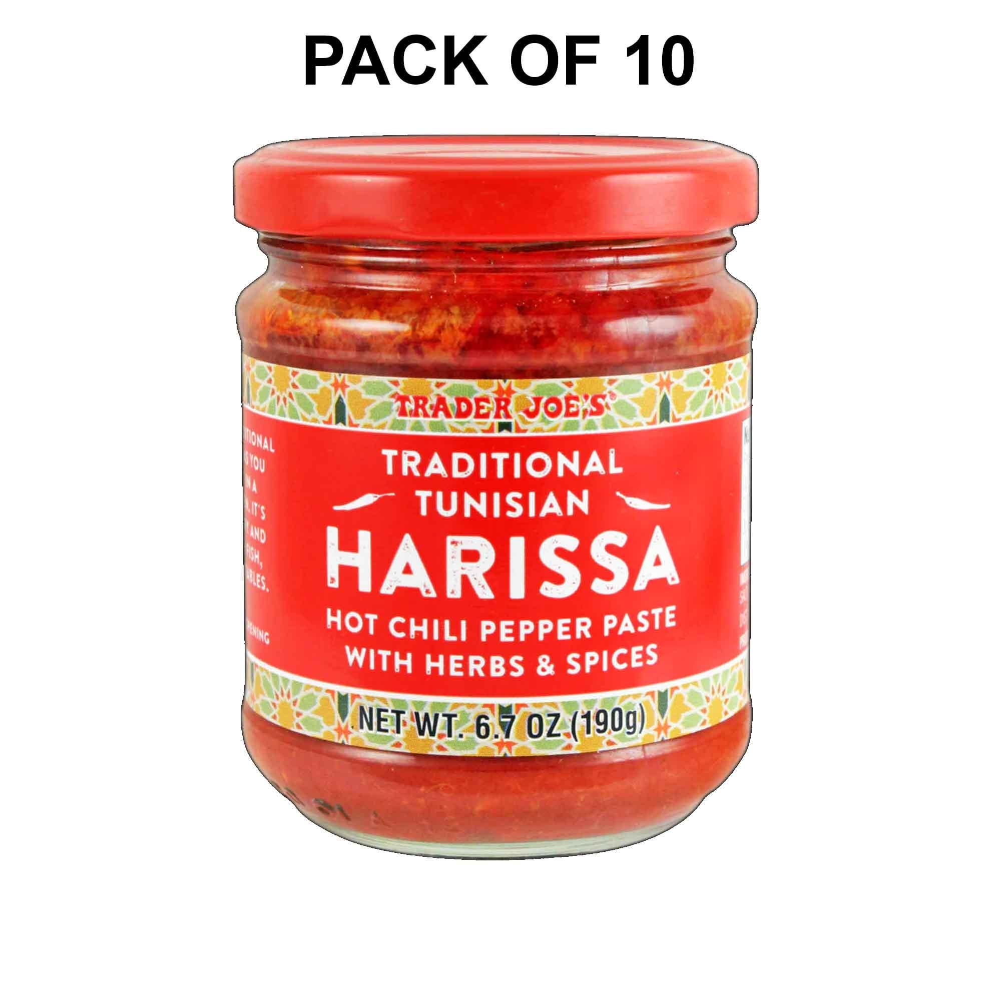 10 Pack of Trader Joe's Traditional Tunisian Harissa: Authentic Flavor ...
