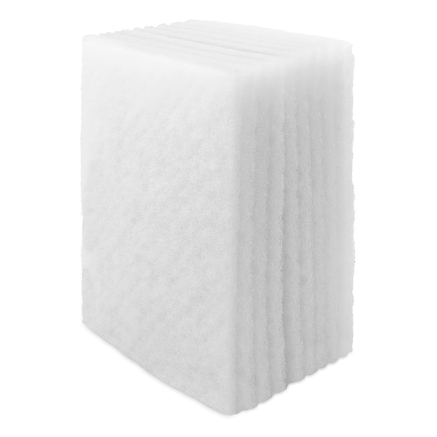 10 Pack of White Non Scratch Non-Woven Pads for Cleaning/Polishing and ...
