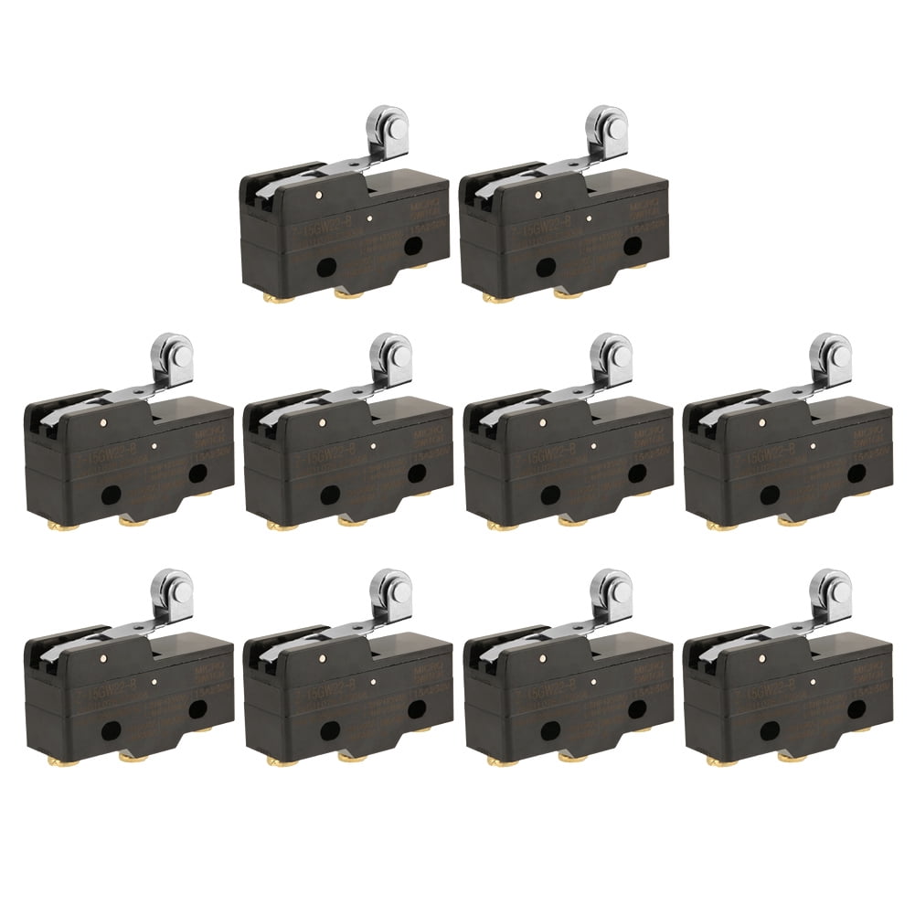 10-Pack of Z-15GW22-B Micro Momentary Switches 22mm Snap Action Limit ...