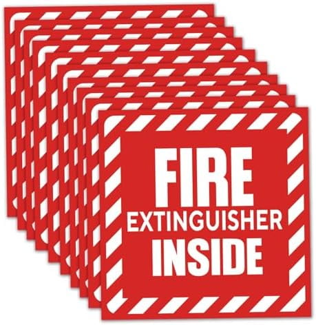 10 PackFire Extinguisher Inside Label, Fire Extinguisher Inside Signs ...