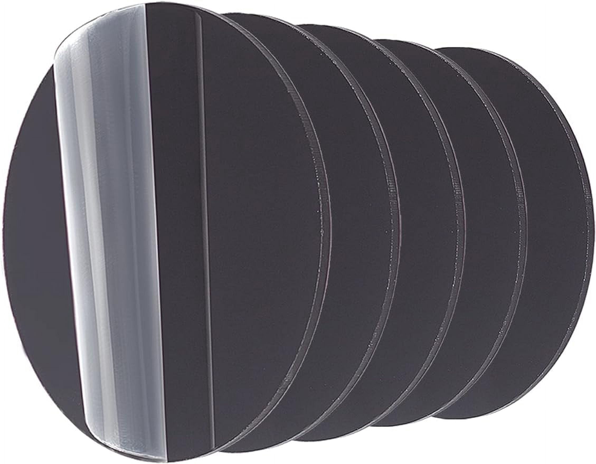 10 Packs 2.7" Acrylic Sheet Black Round Panel 2mm Thick Acrylic Chassis ...