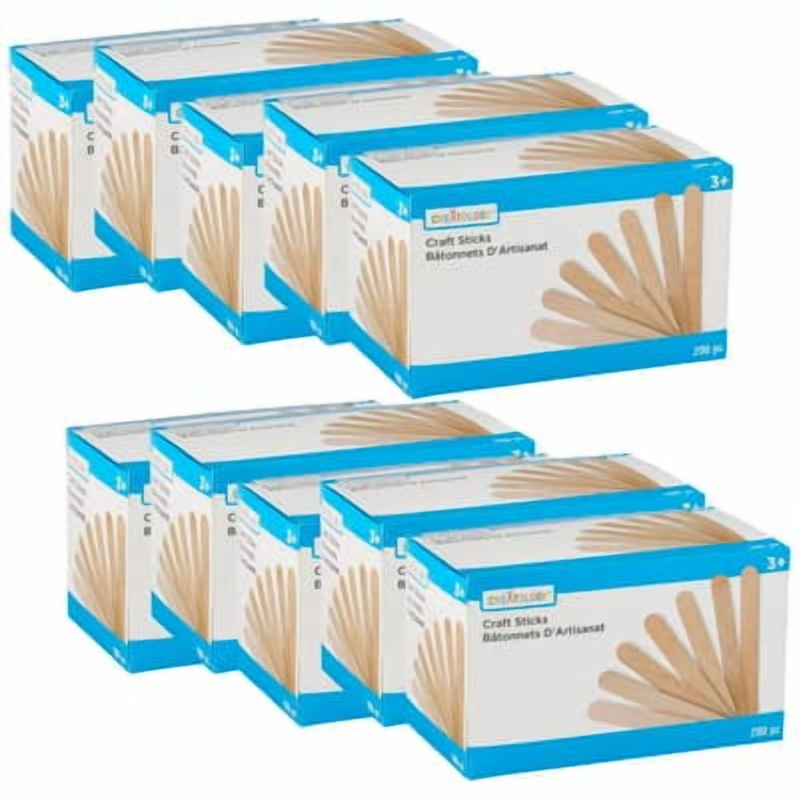 10 Packs: 200 ct. (2,000 total) 6" Wood Craft Sticks by Creatology ...