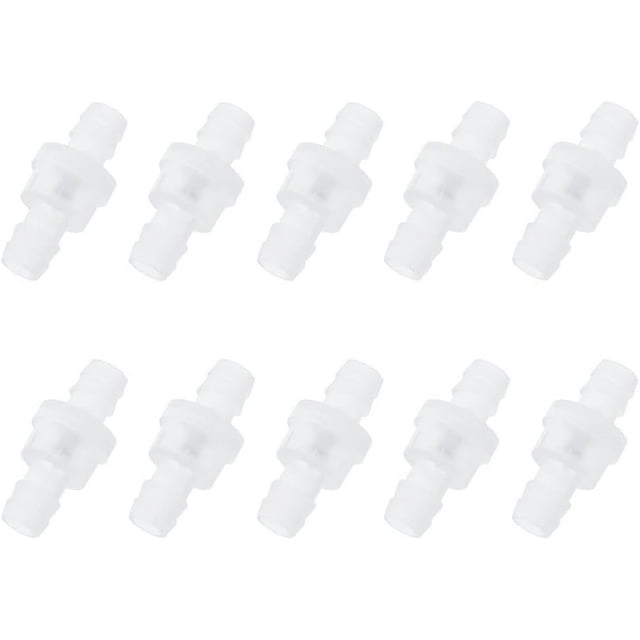 10 Packs 5/16"(8mm) One Way Check Valve Non-Return One-Way Air Water ...