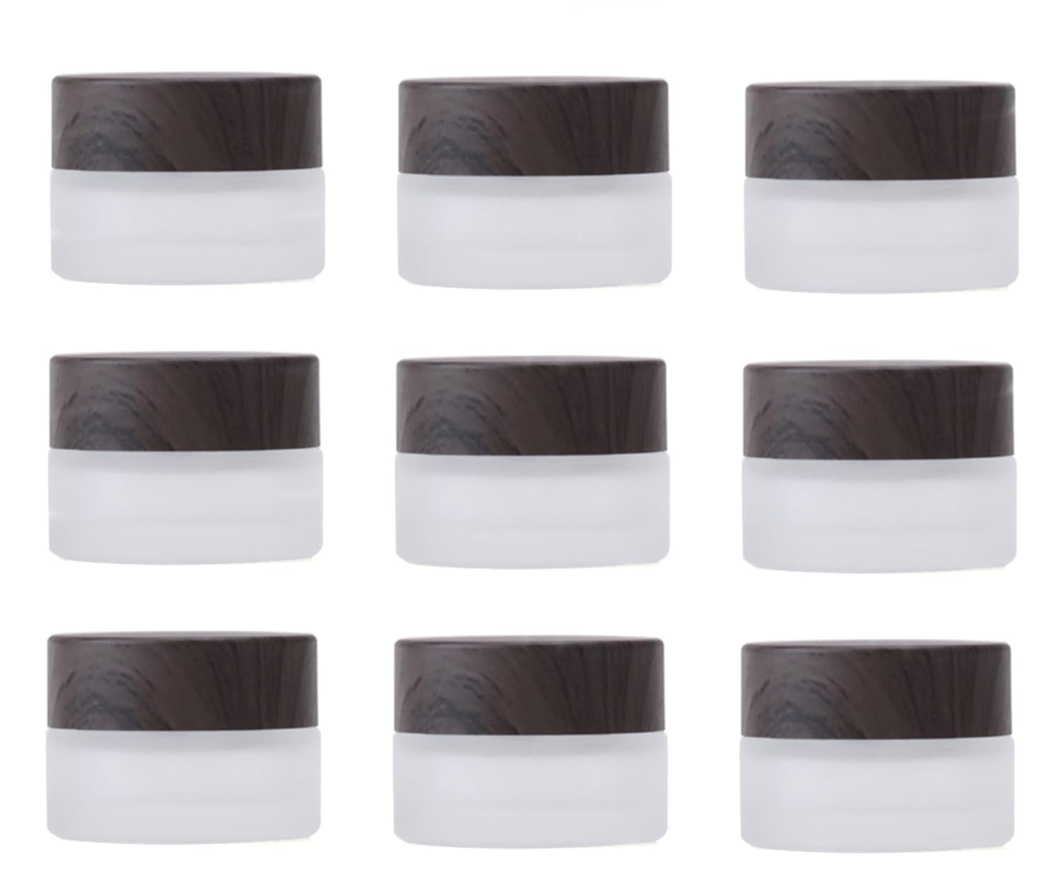 10 Packs 5 Grams/5 ML Empty Jars Frosted Glass Cream Jars Bottle Vials ...