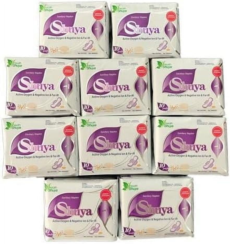 10 Packs Anion Sanitary Pads Daytime use Feminine Hygiene Product ...