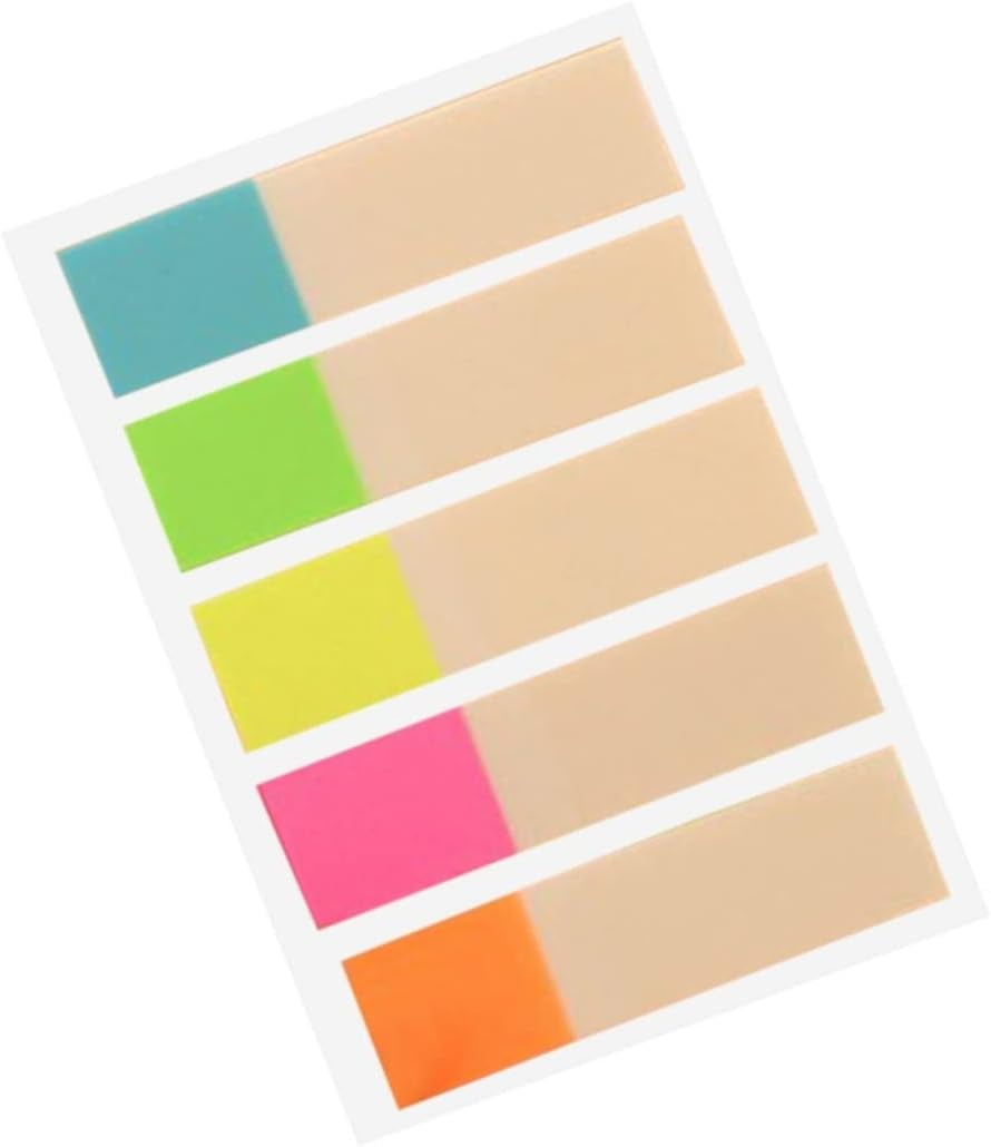 Colored Labels 10 packs Marking Sticky Page Tabs Colored Flags Neon ...