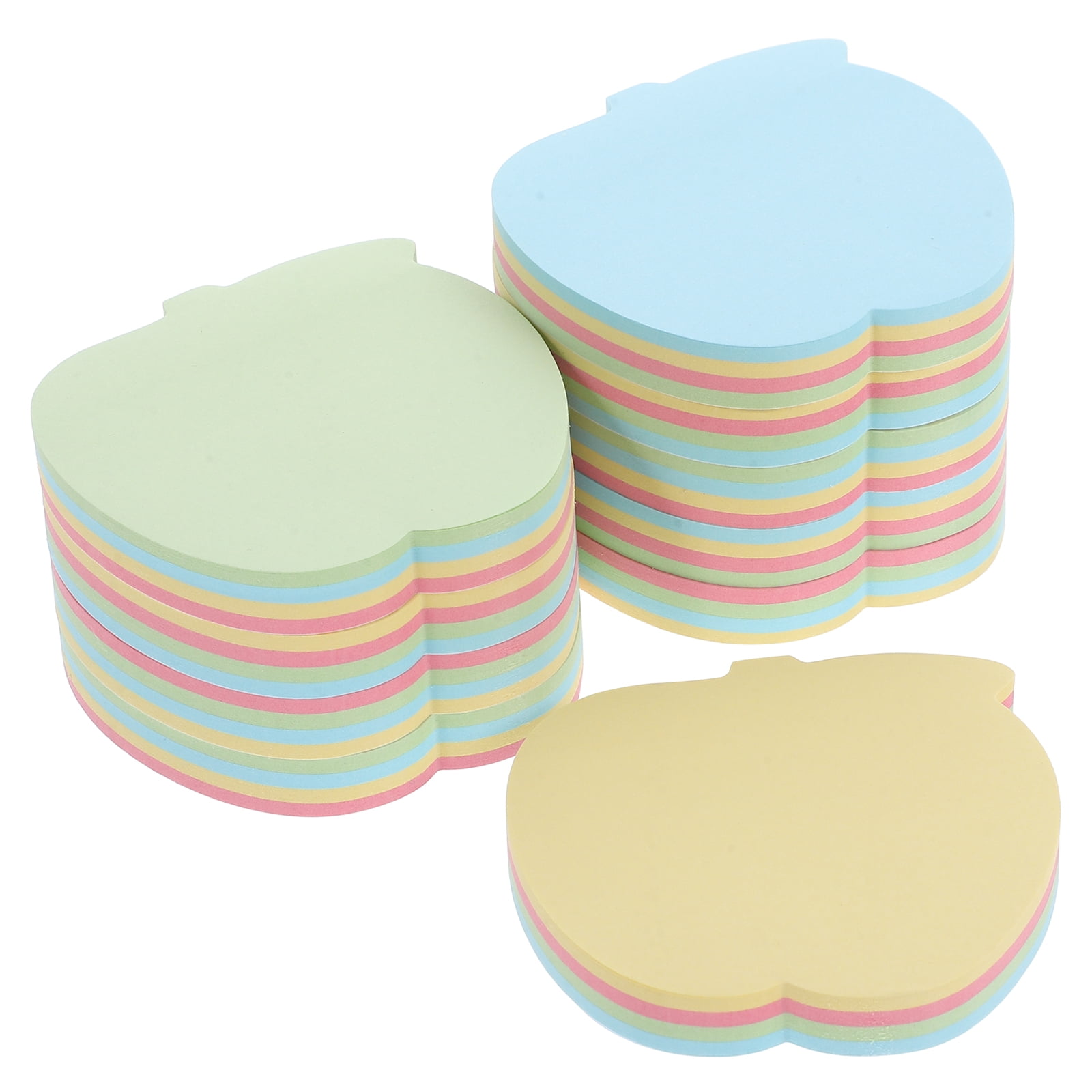 10 Packs Colorful Apple Shaped Blank Memo Pads for Office Notes ...
