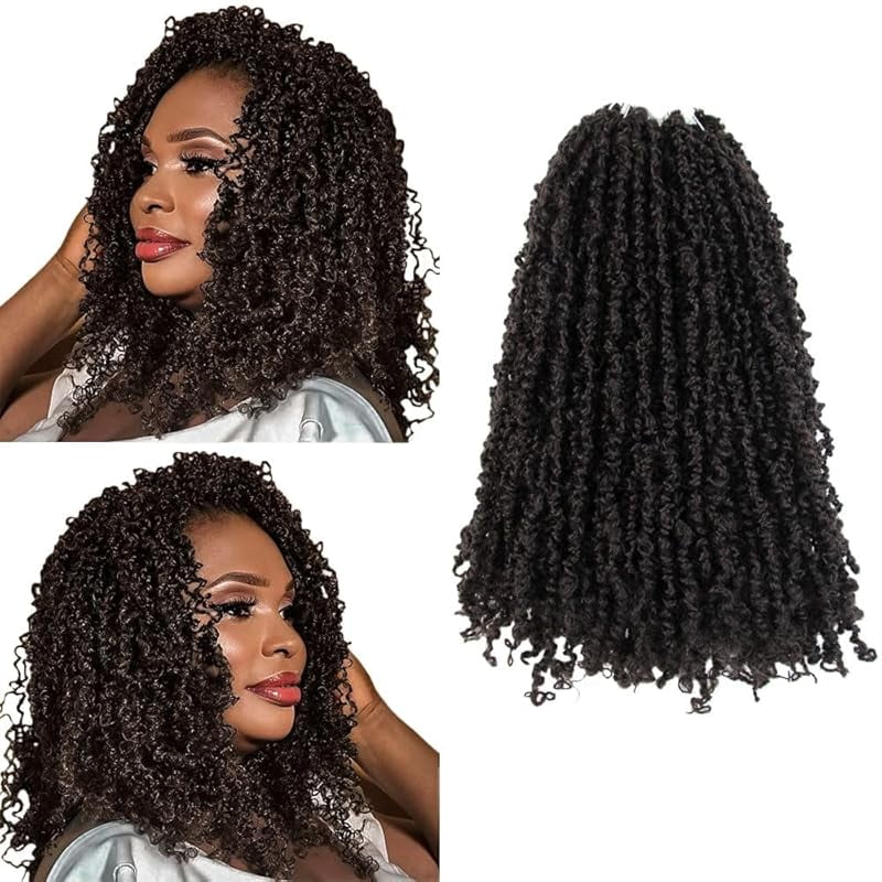10 Packs Crochet Passion Twist Hair 8 inch, Pre-twisted Short Mini ...