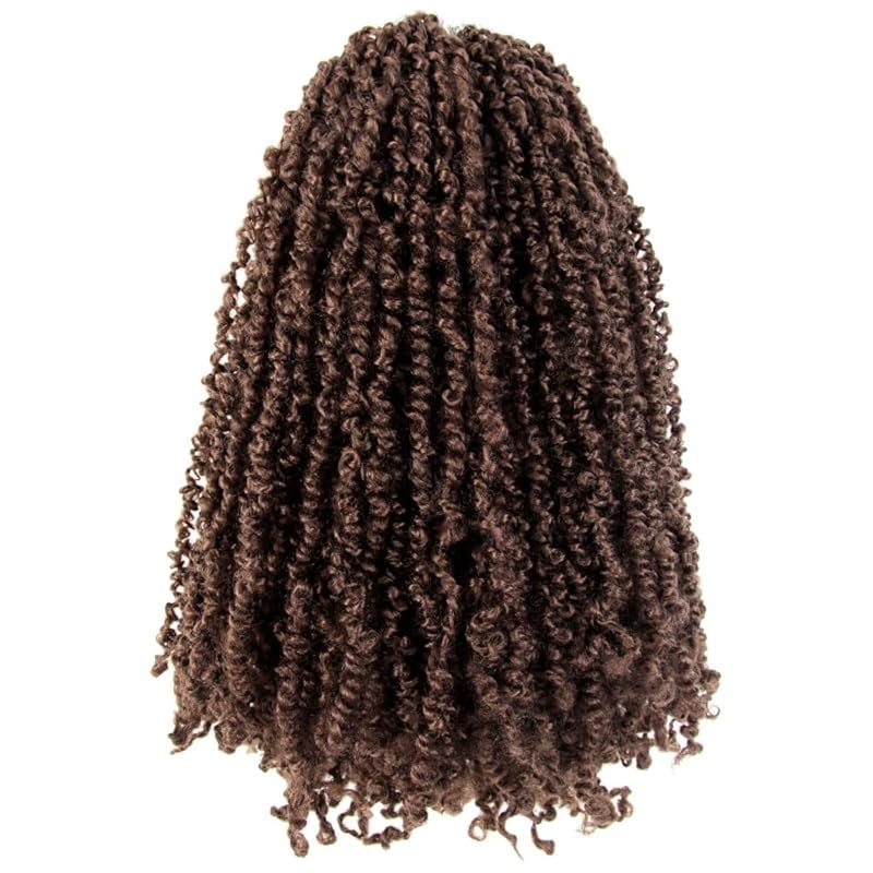 10 Packs Crochet Passion Twist Hair 8 inch, Pre-twisted Short Mini ...