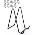 10 Packs Display Stands for Plate, 6 Inches Black Plate Stands for ...
