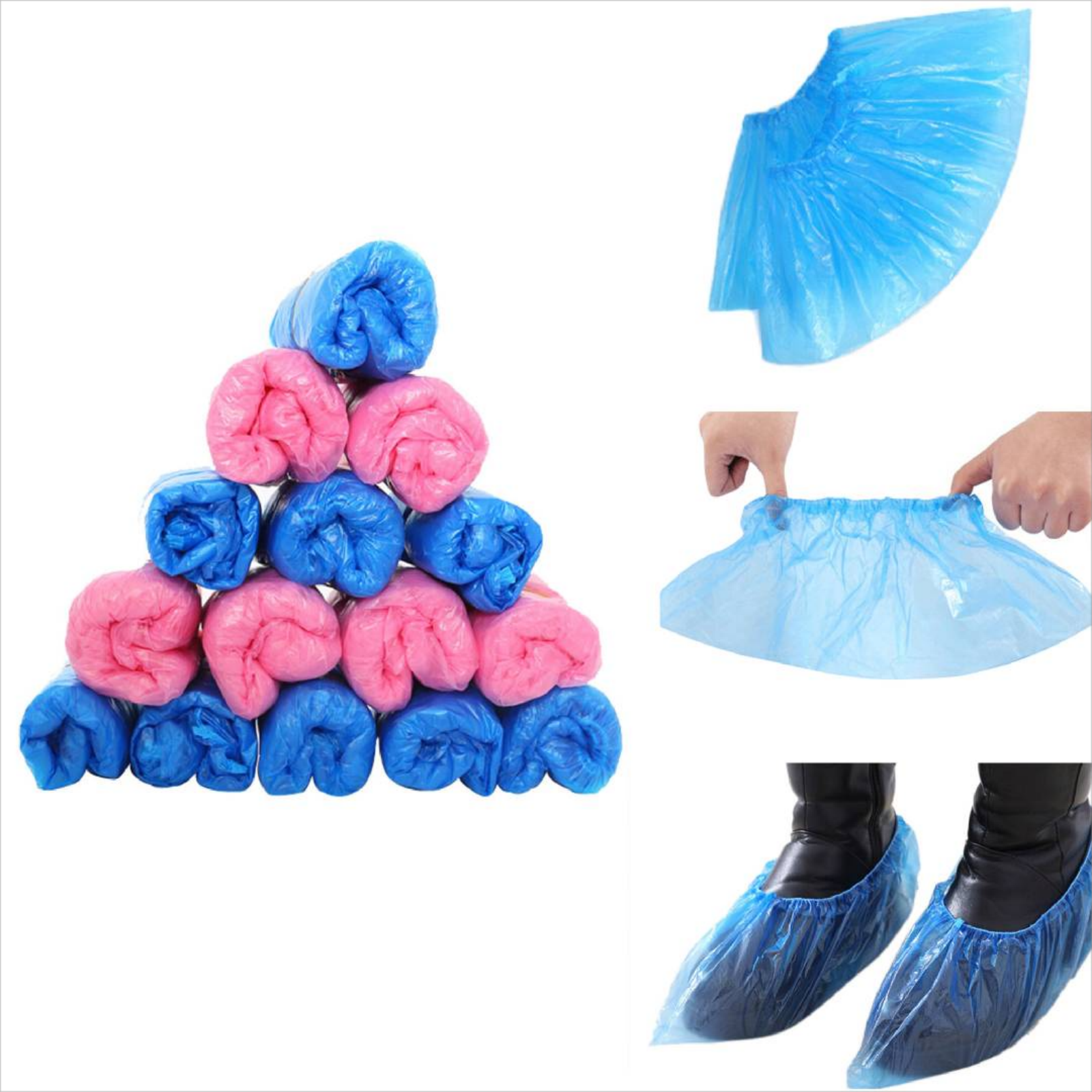 10 Packs Disposable Rain Ponchos Set, Clear Waterproof Poncho Raincoats ...