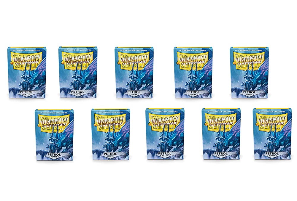 10 Packs Dragon Shield Matte Petrol Standard Size 100 ct Card Sleeves ...