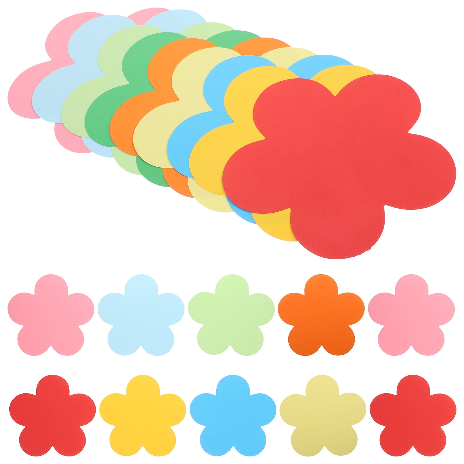 10 Packs Flowers Hand Cut Colored Paper DIY Cutouts Wall Wallpaper ...