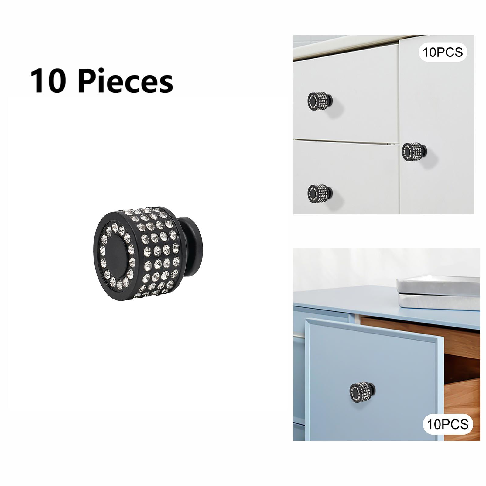 10 Packs Kitchen Cabinet Knobs Hardware Drawer Cupboard Pulling Handle ...