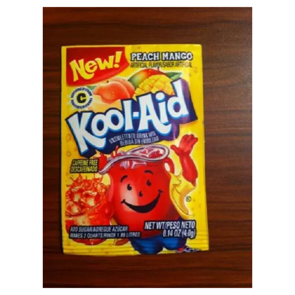 10 Packs Kool Aid Peach Mango Flavor Drink Mix Packet NEW Gluten Free ...
