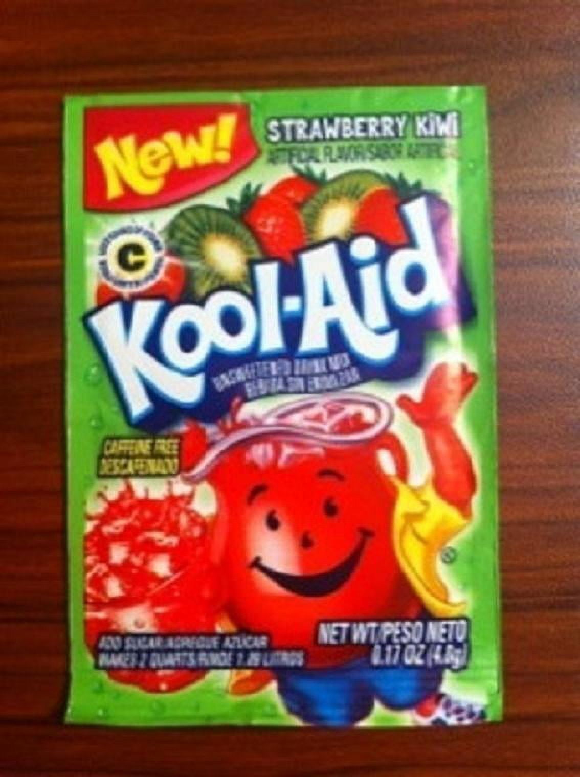 10 Packs Kool Aid STRAWBERRY KIWI Flavor Drink Mix Packet Gluten Free ...