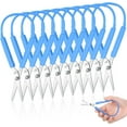 10 Packs Loop Scissors for Kids 5.5 Inches Grip Scissors Self Opening ...