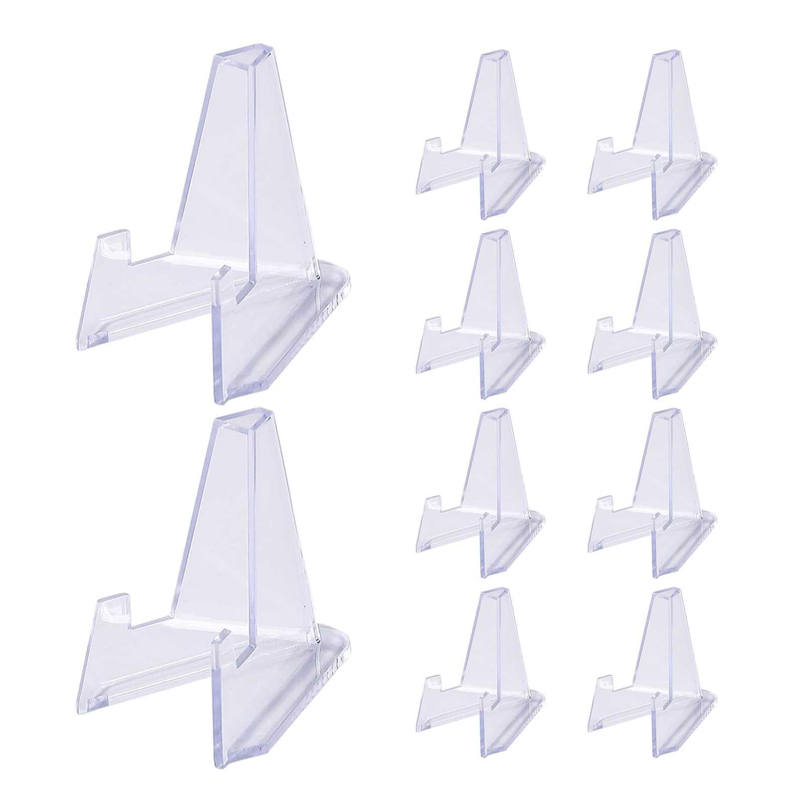 10 Packs Mini Clear Acrylic Easel Stands Coin Display Easel - Walmart.com