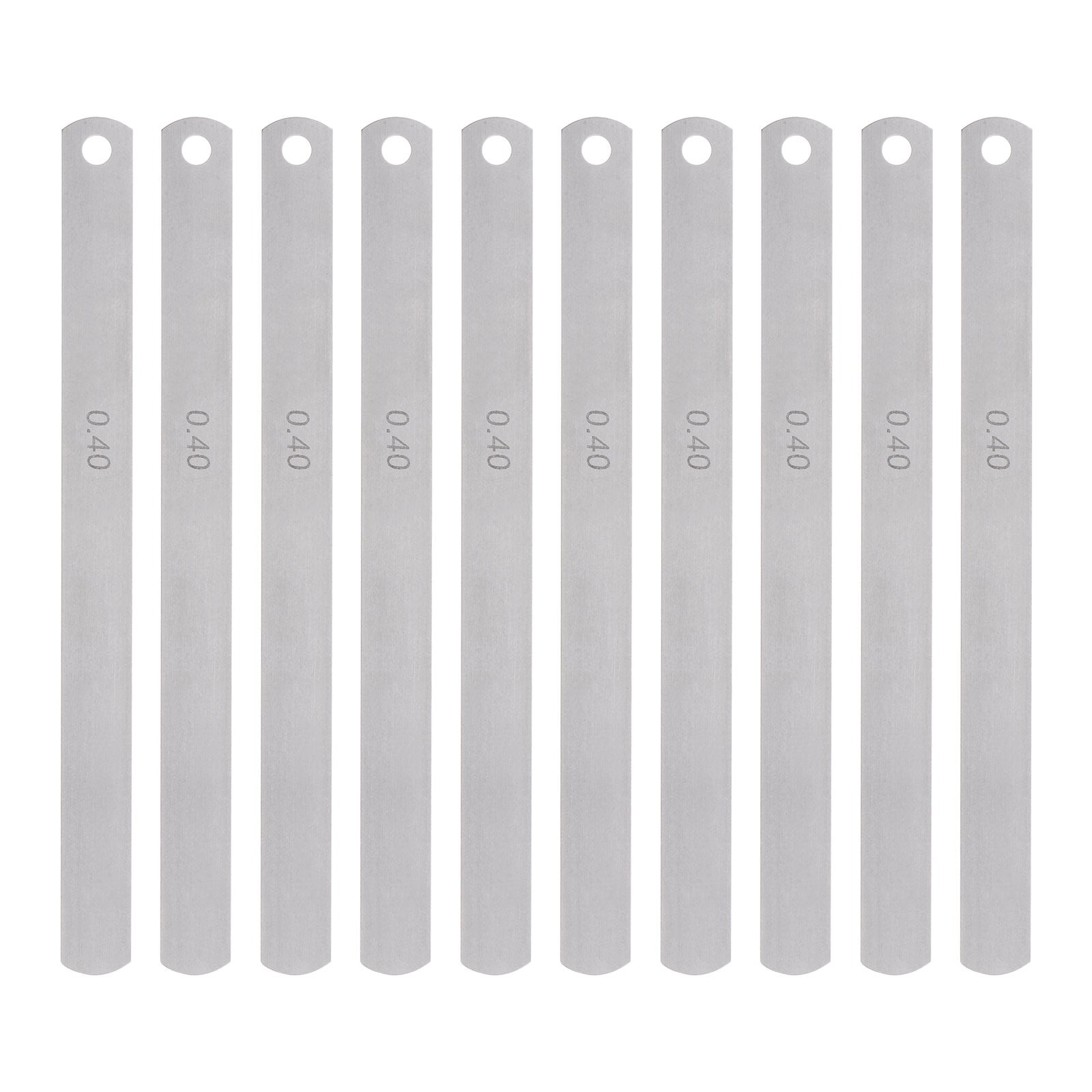 10 Packs Mn Steel Feeler Gauge 0.4mm Thickness 150mm Length Metric ...