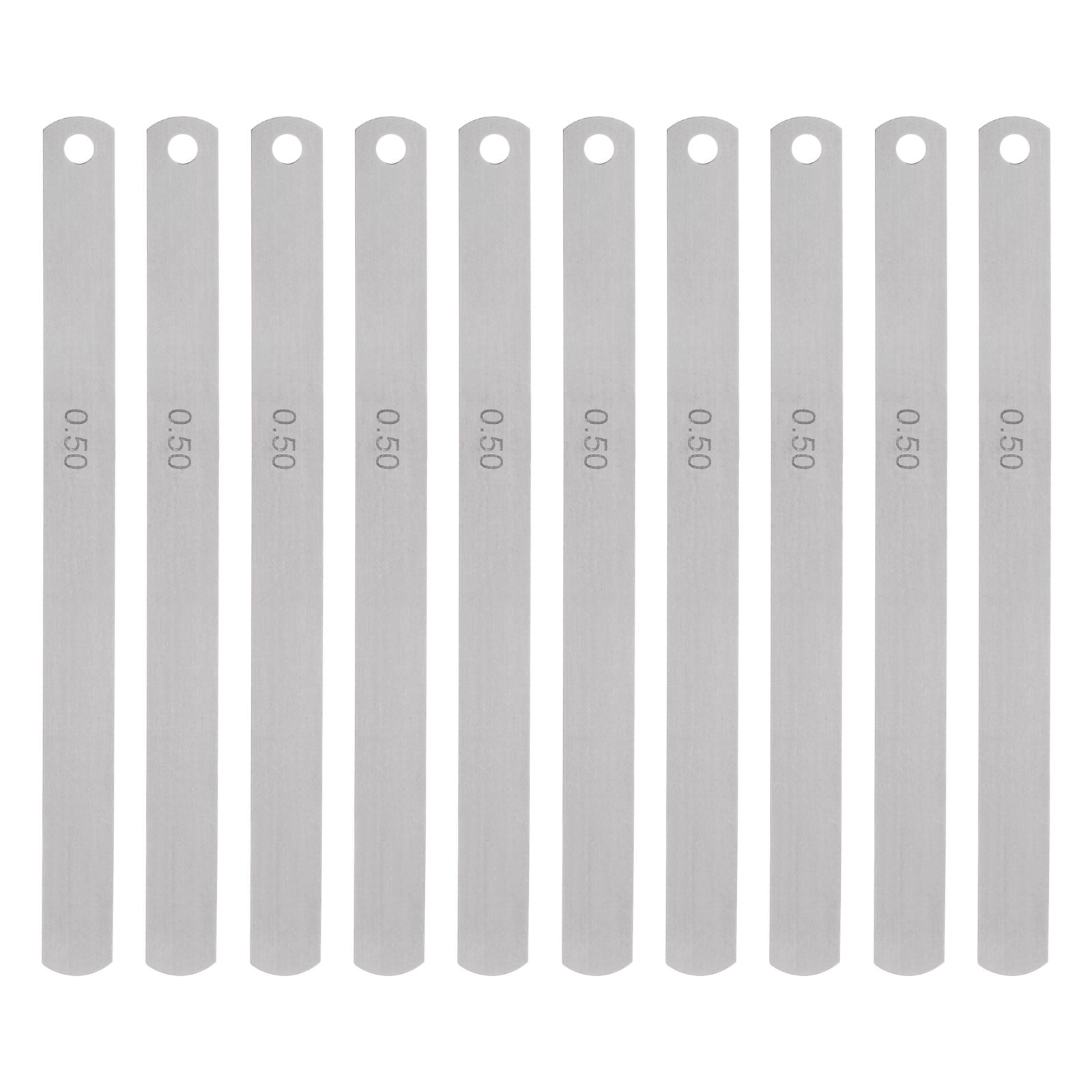 10 Packs Mn Steel Feeler Gauge 0.5mm Thickness 150mm Length Metric ...
