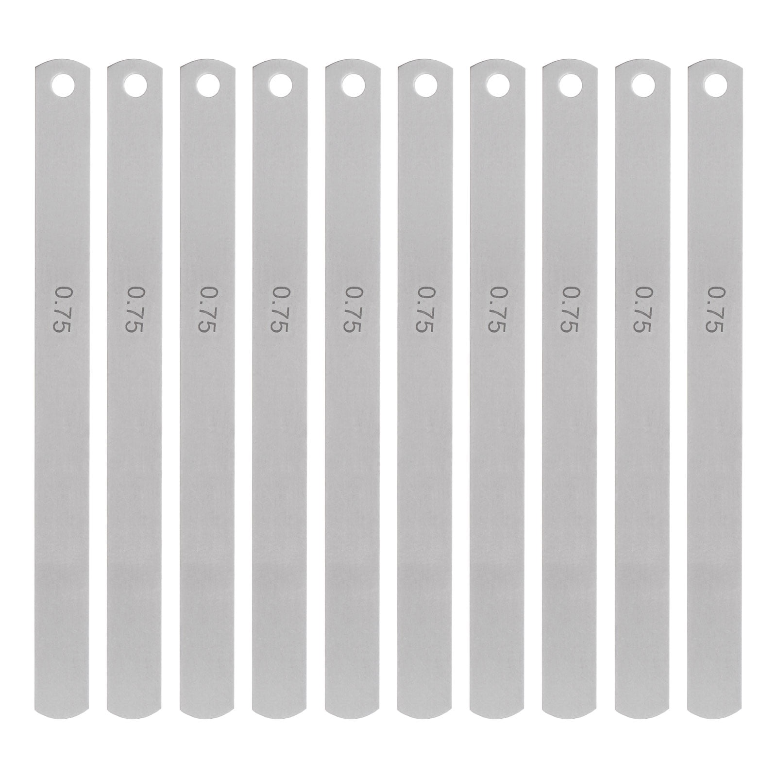 10 Packs Mn Steel Feeler Gauge 0.75mm Thickness 150mm Length Metric ...