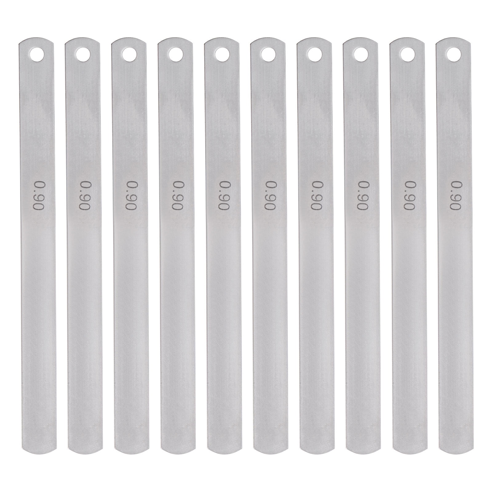10 Packs Mn Steel Feeler Gauge 0.9mm Thickness 150mm Length Metric ...