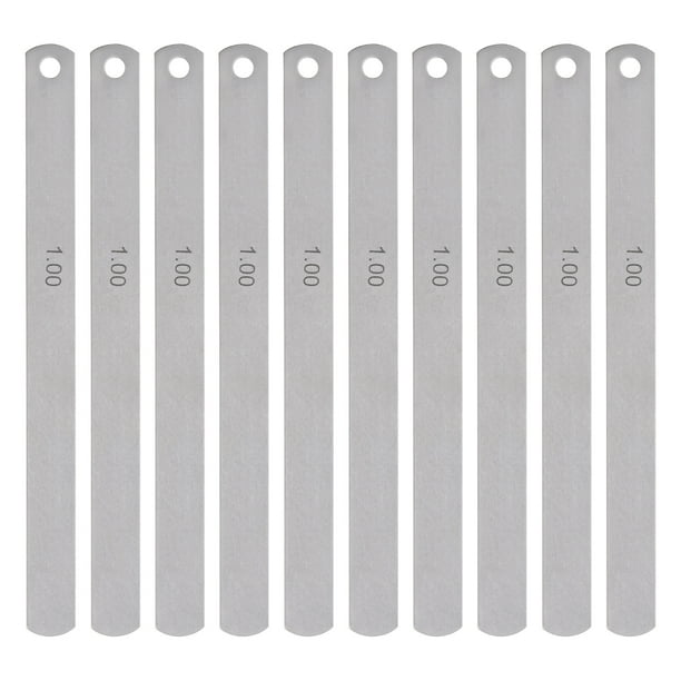 10 Packs Mn Steel Feeler Gauge 1mm Thickness 150mm Length Metric Filler ...