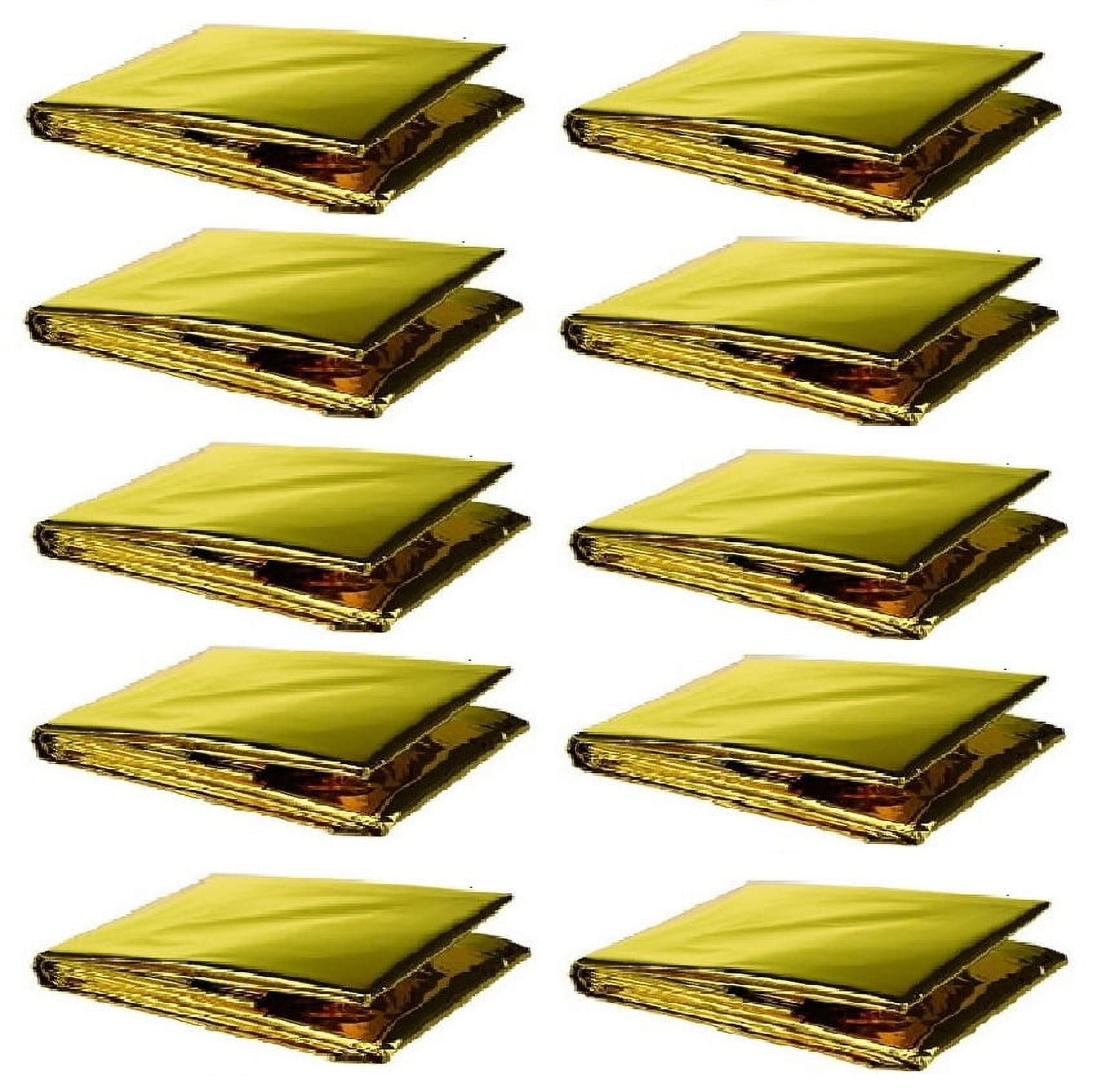 10 Packs Mylar Thermal Blanket For Survival Emergency First Aid Kits ...