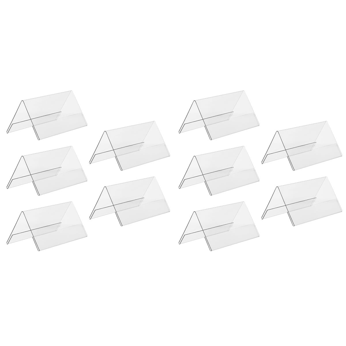 10 Packs Name Plates for Desks, Clear Tent Name Plate Display for ...