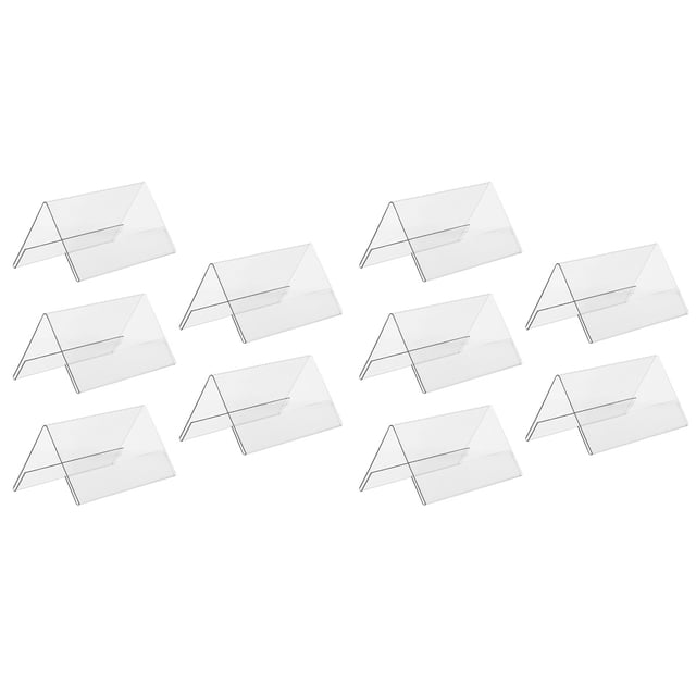 10 Packs Name Plates for Desks, Clear Tent Name Plate Display for ...