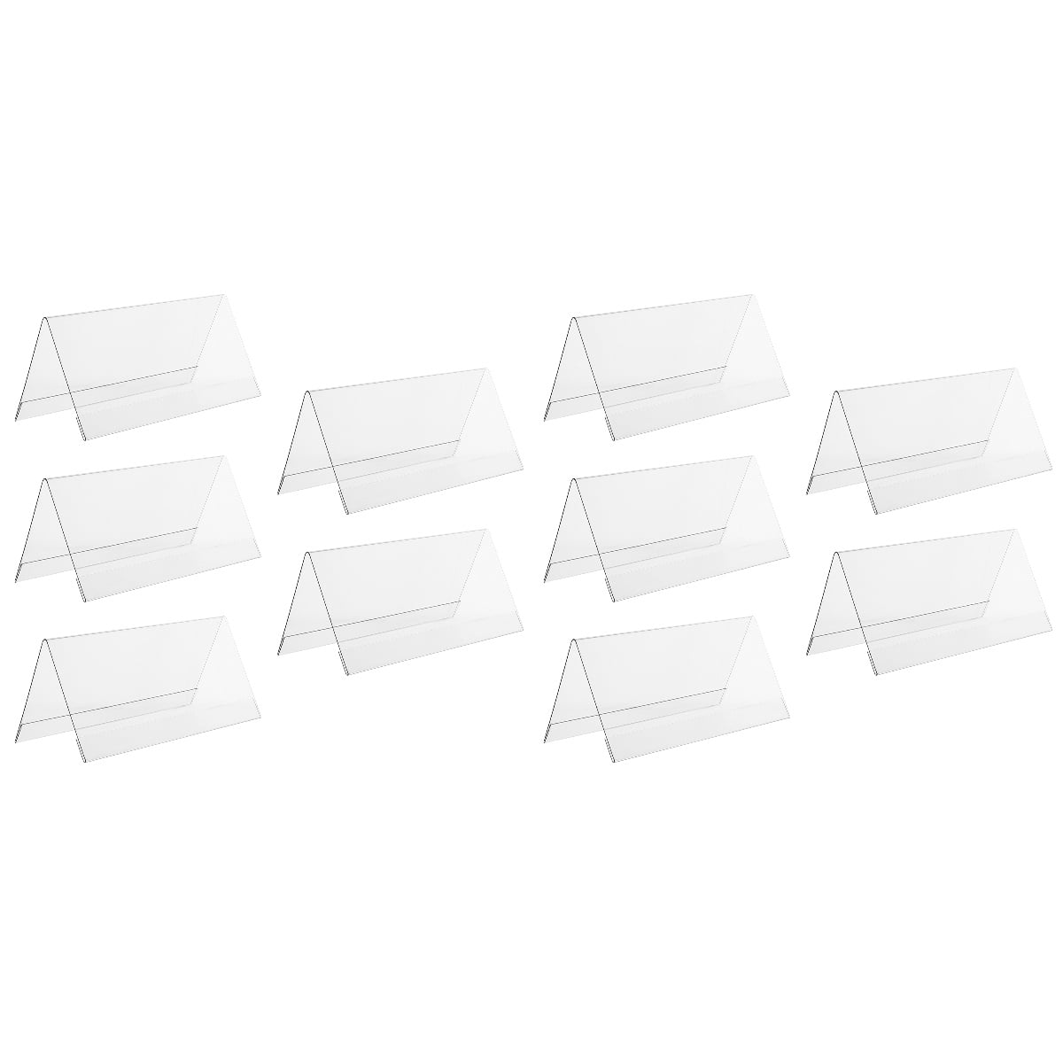 10 Packs Name Plates for Desks, Clear Tent Name Plate Display for ...
