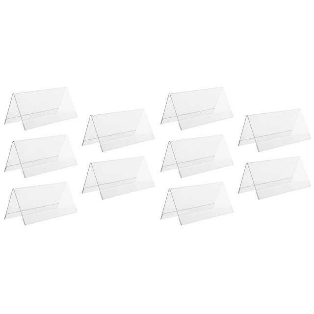 10 Packs Name Plates for Desks, Clear Tent Name Plate Display for ...