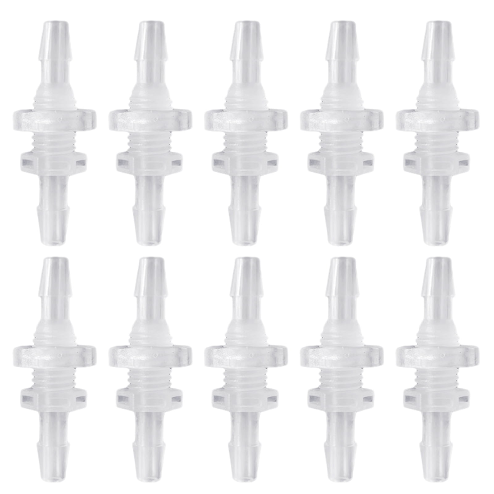 10 Packs Plastic Hose Barb Fittings 3/16" Pipe Connector Fittings Leak ...