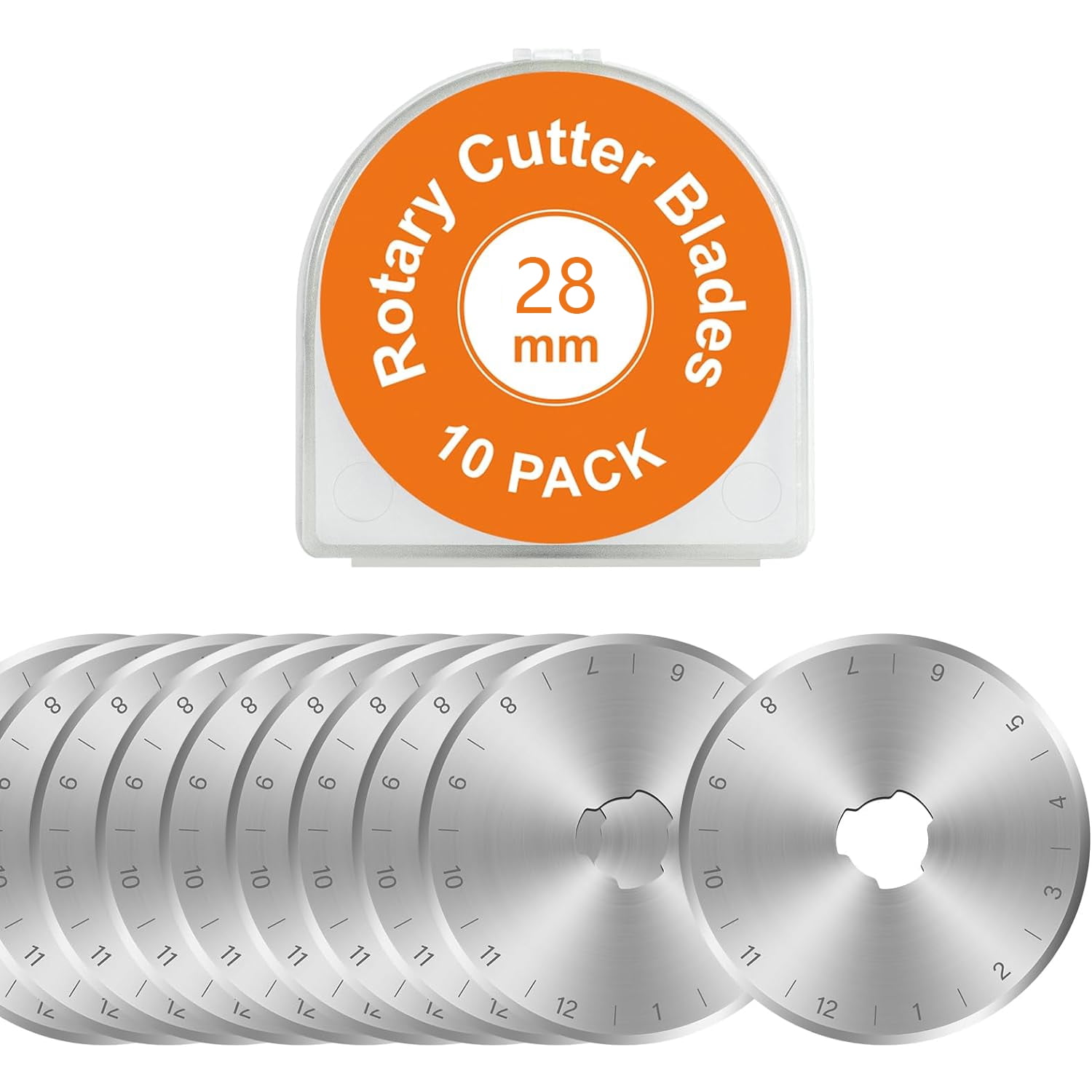 10 Packs Rotary Cutter Blades Replacement Blades Compatible for Fiskars ...