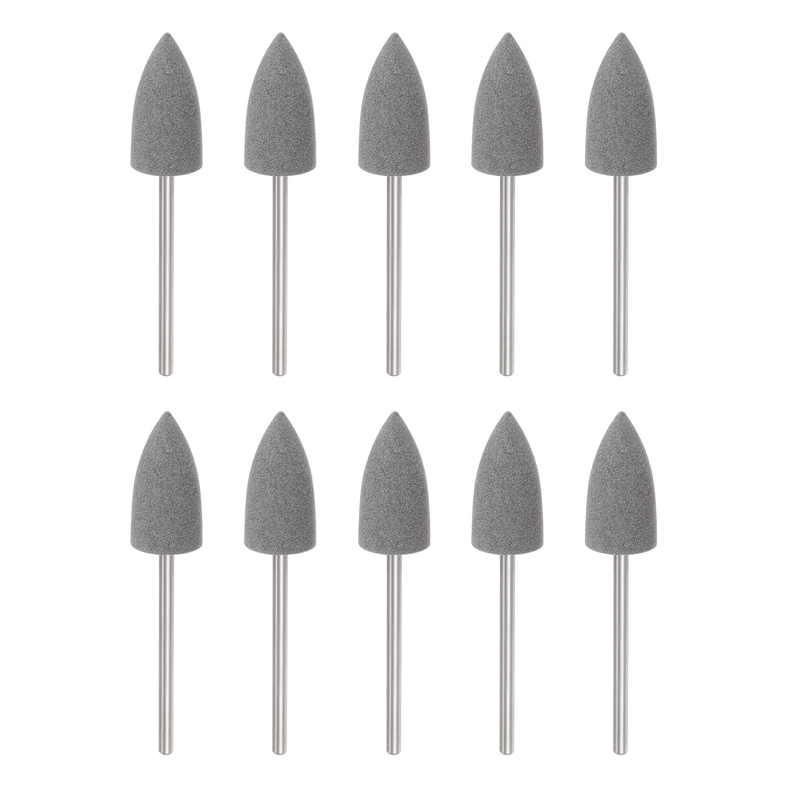 10 Packs Rubber Polishing Bit Silicone Buffing Wheels 120 Grit 10mm Dia ...
