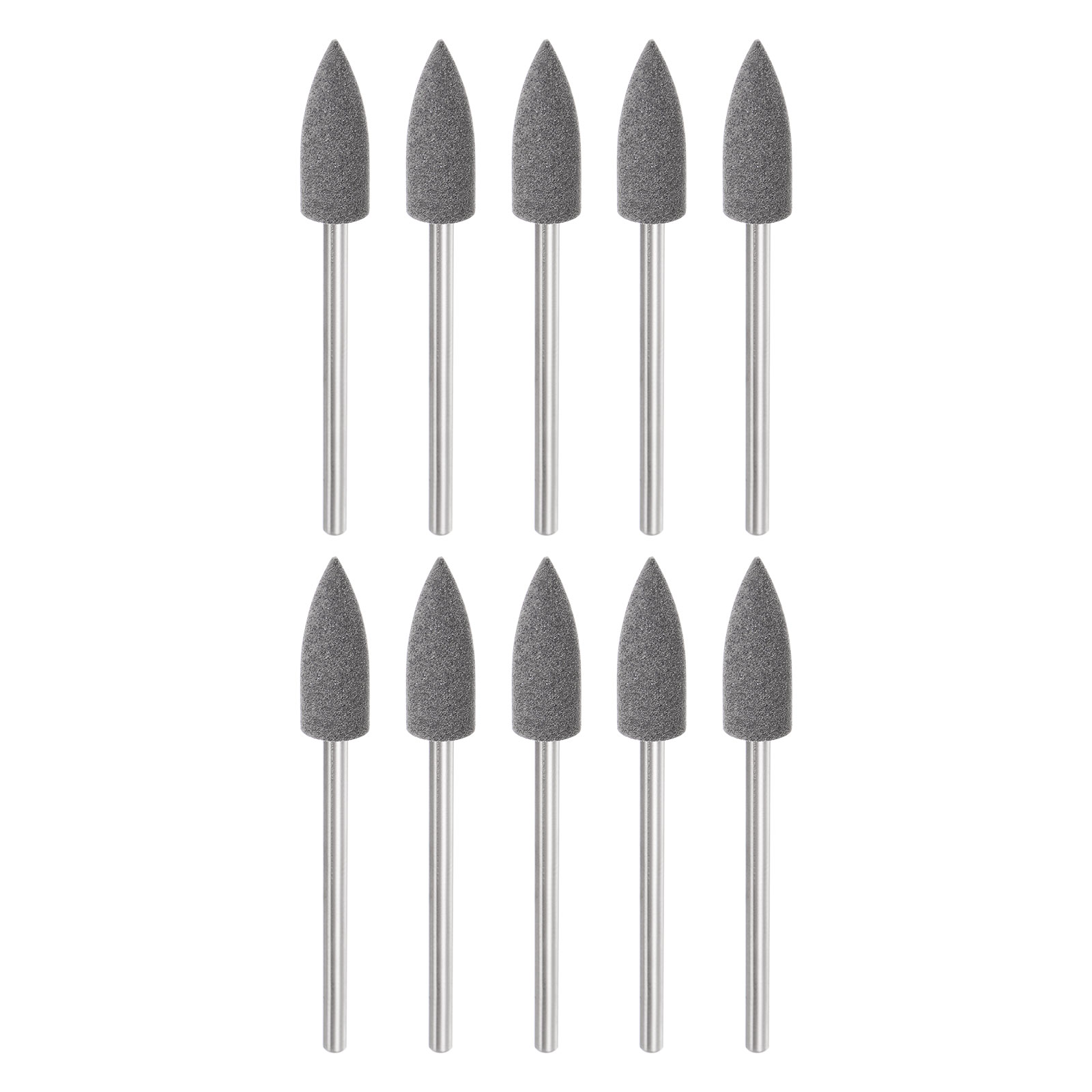 10 Packs Rubber Polishing Bit Silicone Buffing Wheels 120 Grit 6mm Dia ...