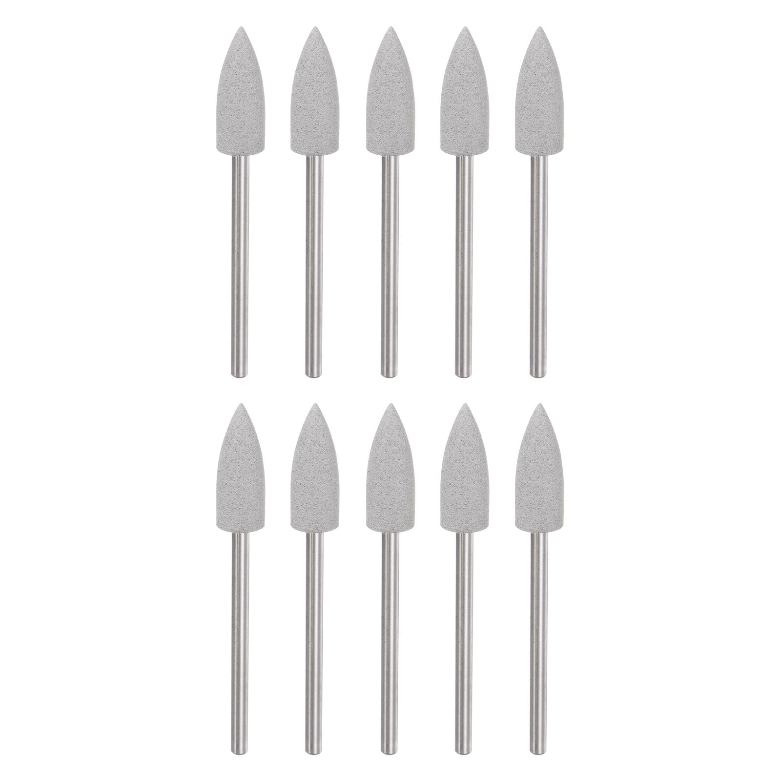 10 Packs Rubber Polishing Bit Silicone Buffing Wheels 150 Grit 6mm Dia ...